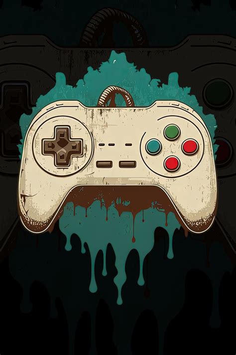 Classic Controller Crew Vintage Gaming Retro Gamepad By Maxdesanje Retro Games Wallpaper