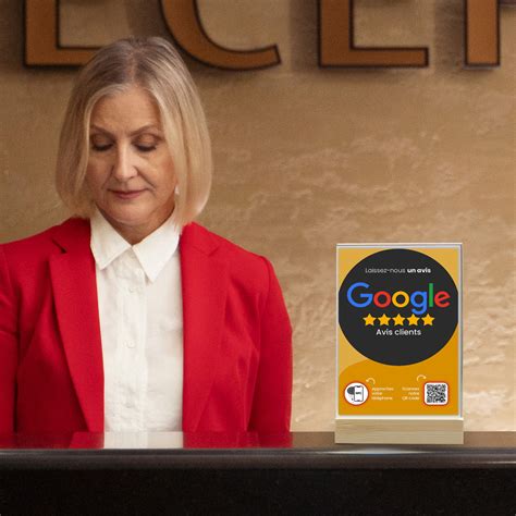 NFC And QR Code Google Review Display Double Sided