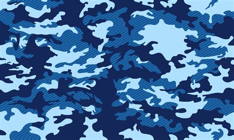 Camouflage Pattern Background Seamless Vector Illustration Classic Clothing Style Masking Camo