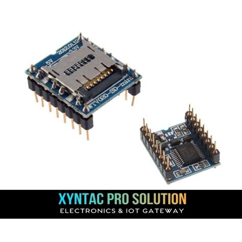 Mp3 Sound Mini Sd Card Module For Pic Arduino Wtv020 Sd 16p Lazada