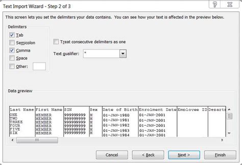 Excel Text Import Wizard Change Default Settings Amelamex