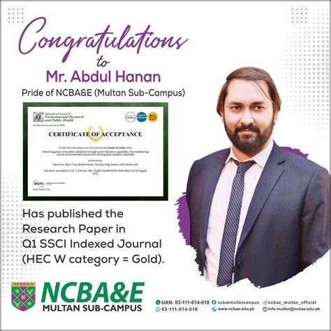 abdul hanan hassan ramay on linkedin appreciation