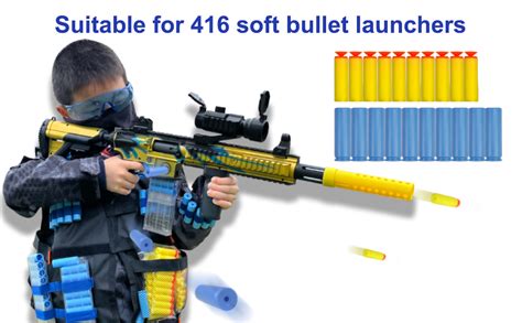 AGM MASTECH Ejectable Soft Bullet Shells 50 Pack Shells For 416 And Shotgun Soft Bullet Guns