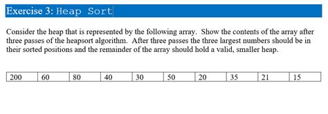 Solved Consider The Heap That Is Represented By The