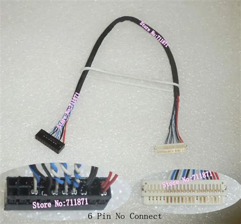 1ch 6Bit 20Pin LDVS LCD Screen Cable DF19 D6 20Pin To 20P LCD Screen Line 20P Of 14P To 14Pin