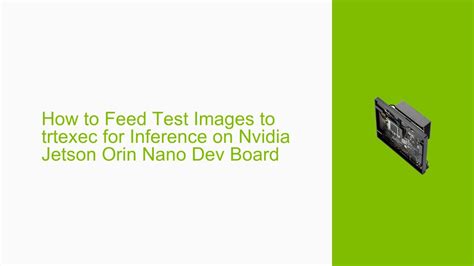 How To Feed Test Images To Trtexec For Inference On Nvidia Jetson Orin Nano Dev Board Help