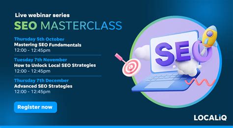 Free Seo Masterclass Webinars Learn Seo With Localiq