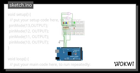 4leds Wokwi Esp32 Stm32 Arduino Simulator