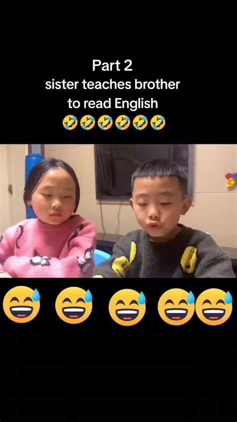 Chinese Sister Teaches Brother English Part 2 Tiktok
