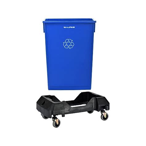 Alpine Industries Polypropylene Commercial Indoor Recylcing Bin With Alpine Industries Polypropylene Commercial Indoor Recylcing Bin With