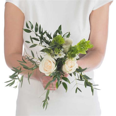 White Calla Lilies Bells Of Ireland Bridal Bouquet Blume Designed By