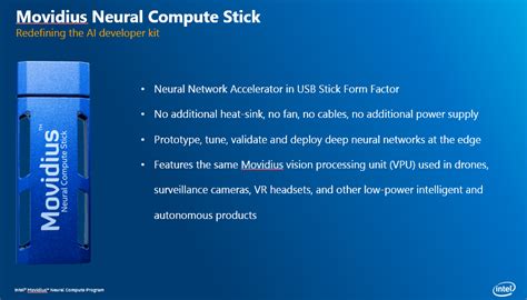Movidius Neural Compute Stick Intel Fed4sae