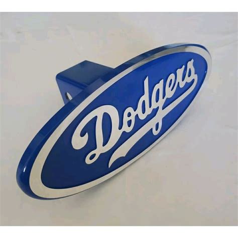 Los Angeles Dodgers Truck Tow Hitch Cover Dodger Blue Mlb 10 Wide 1