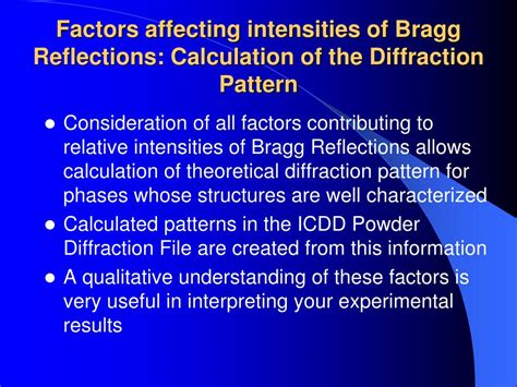 Ppt Diffraction Basics Ii Intensities Powerpoint Presentation Free Download Id 1274323
