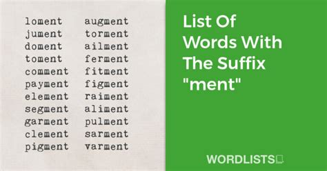 List Of Words With The Suffix Al