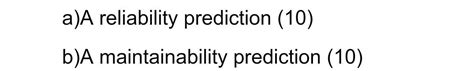 Solved Aa Reliability Prediction 10 Ba Maintainability