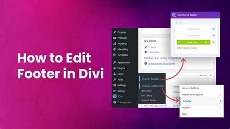 How To Edit Footer In Divi Divi Extended