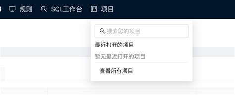顶部项目管理标签支持直接切换项目 Issue actiontech sqle GitHub