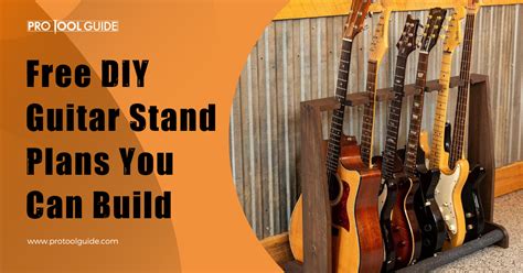 8 Free Diy Guitar Stand Plans You Can Build Pro Tool Guide