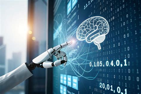 Ai And Machine Learning Visualizing The Future Of Neural Networks And Big Data Stock