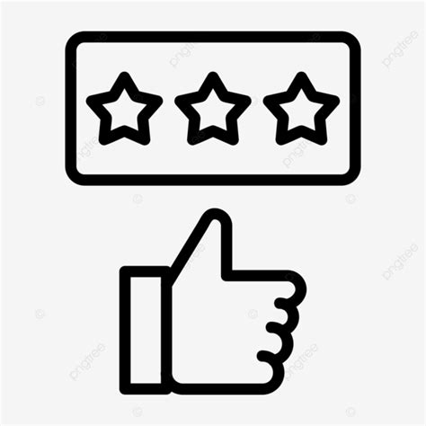 등급 라인 아이콘 벡터 평가 아이콘 투표 별 Png 일러스트 및 벡터 에 대한 무료 다운로드 Pngtree