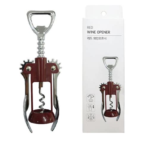 Krom 레드 와인오프너 ㅣ병따개포함 와인따개 와인코르크따개 스크류풀 윙스크류 버터플라이 홈플러스 택배배송