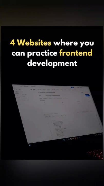 4 websites where you can practice frontend development feedshorts