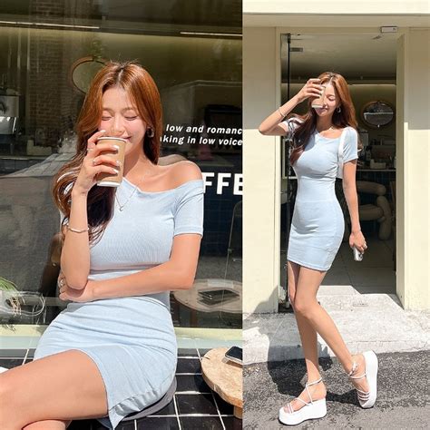 스위트글램 플레릿 오프 미니 원피스