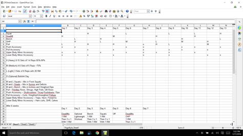 Deadlift Program Spreadsheet Within Thunderheads Training Log Sherdog