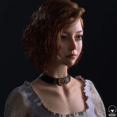 3d Girl Realistic Character Modeling Behance
