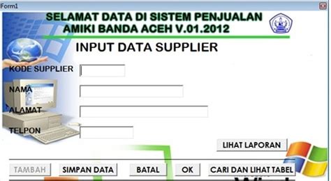 Belajar Membuat Login Dan Form Pada Visual Basic Catatan Hamdan CATATAN HAMDAN