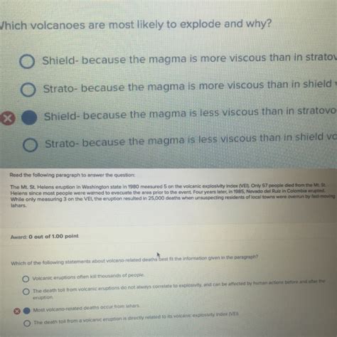 Solved Which Volcanoes Are Most Likely To Explode And Why