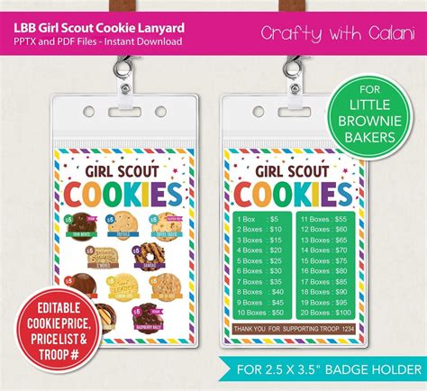 Girl Scout Cookie Order Form 2023 Abc Cookie Door Sign Abc Cookie Price