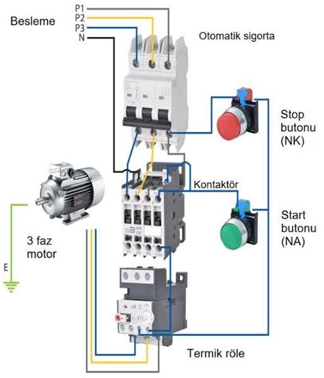 On Off Control Of A 3 Phase Motor Using A Dol Starter Artofit