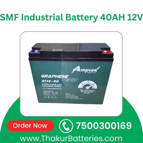 Smf Industrial Battery 40ah 12v Thakur Batteries