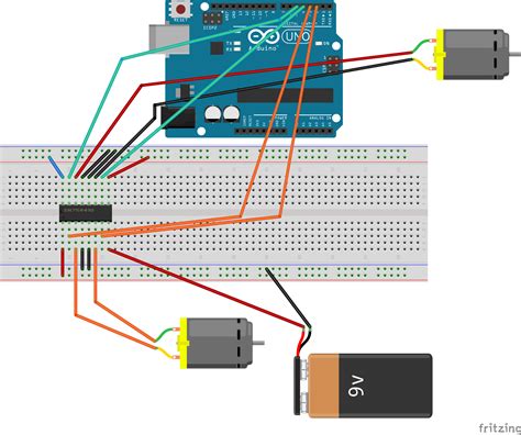 Fritzing Project Puente H Para Robot Arduino