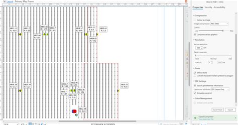 how can i exclude sections of a map for pdf export adobe product