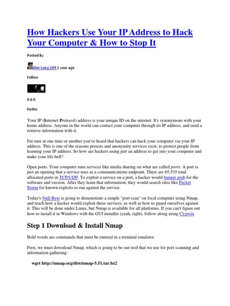how hackers use your ip address to hack your computer and how to stop it