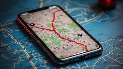Premium Photo Idea Navigation Map In Smartphone
