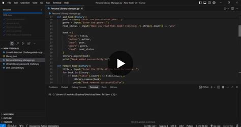 Python Json Filehandling Coding Automation Librarymanager