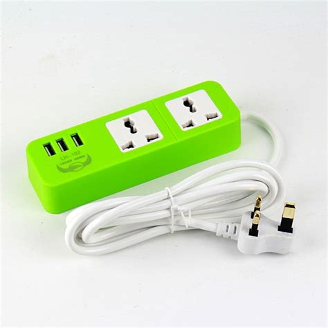 Charger Trailing Socket Usb Usb Power Extension Port 3x2 Usb Adapter