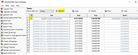 Performing Tasks Is Easy With SOLIDWORKS Task Scheduler