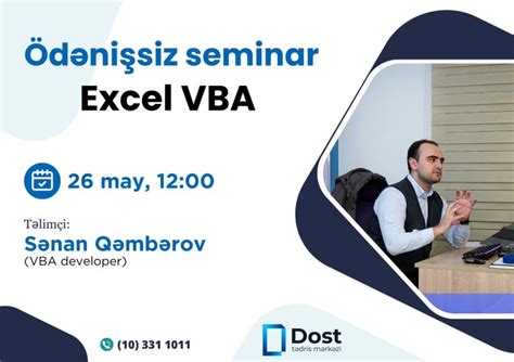 elchin tarverdiyev mct linkedin‘de vba əjdaha 65 yorum