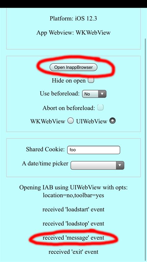 Postmessage Event Works On Android But Its Not Working On Ios · Issue