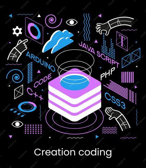 Premium Vector Programming Web Banner Best Programming Languages Technology Process Of