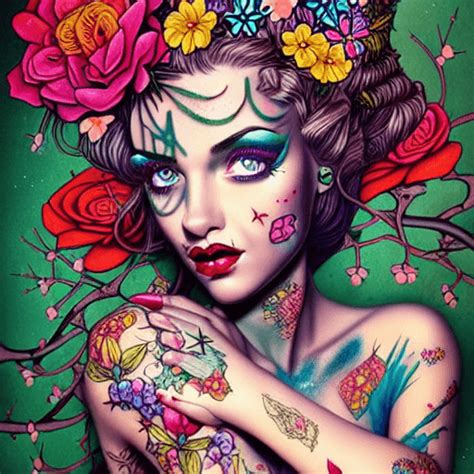 Tattoo Pin Up Girl Wallpaper