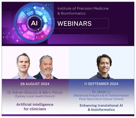Ipmandb Webinar On Ai For Medical Education Institute Of Precision Medicine And Bioinformatics