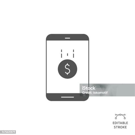 온라인 기부 플랫 라인 아이콘 편집 가능한 스트로크 아이콘은 웹 디자인 모바일 앱 Ui Ux 및 Gui 디자인에 적합합니다 1 센트에 대한 스톡 벡터 아트 및 기타 이미지