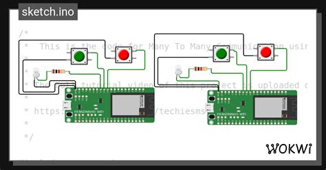 MUCHOS A MUCHOS ESP NOW Wokwi ESP32 STM32 Arduino Simulator