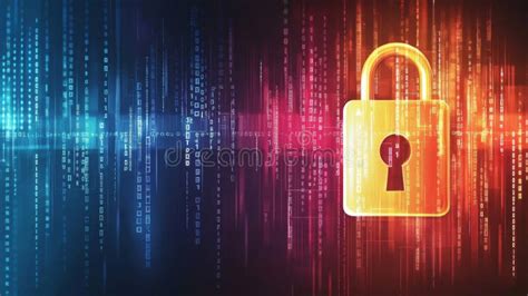 Digital Security Padlock Shows Online Data Protection Stock Illustration Illustration Of Fraud